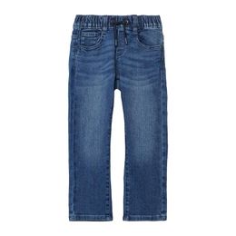 s.Oliver Junior Jungen s.Oliver Junior 5-Pocket-Jeans mit elastischem Bund und Kordelzug blau 110, N-Gr