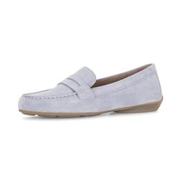 Gabor Damen Mokassin , Slipper, Bequemschuh, Flats mit modischem Zierriegel grau 40