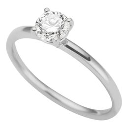 Firetti Damen Goldring &raquo;Schmuck Geschenk Gold 333 Vorsteckring Verlobung Solit&auml;r Lab Grown&laquo; mit Brillant 19, 0,5 VS = sehr kleine Einschl&uuml;sse, 