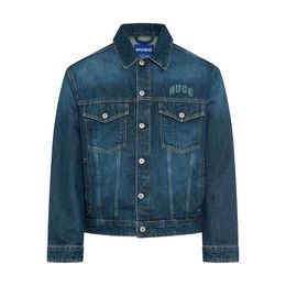 Hugo Herren Hugo Jeansjacke &raquo;Dex&laquo; Regular Fit, Used-Effekte blau 3XL