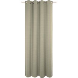 WIRTH Vorhang &raquo;Torbole&laquo; &Ouml;sen 1 Stk. tlg. gr&uuml;n Jacquard, Baumwolle, Polyester 175cm, &Ouml;sen, 132cm