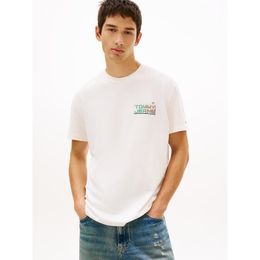 Tommy Jeans Herren T-Shirt &raquo;TJM REGULAR GYM BLOCK&laquo; mit Rundhalsausschnitt wei&szlig; S