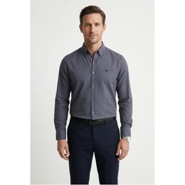 BOSS Herren BOSS Businesshemd &raquo;ROAN&laquo; Langarm, Button-Down-Kragen, slim fit grau XXL (45/46), N-Gr