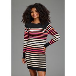 Kangaroos Damen Kangaroos Strickkleid mit elastischen, figurformenden Eigenschaften, figurbetonte Passform bunt 38, N-Gr