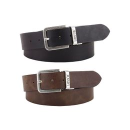 Levi's Levi's Herren Lederg&uuml;rtel Reversible Core braun 90
