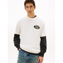 Tommy Jeans Herren T-Shirt &raquo;NOVELTY&laquo; Relaxed fit mit Print wei&szlig; XXL