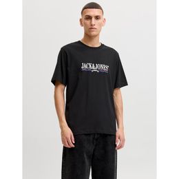 Jack & Jones Jack & Jones Herren T-Shirt &raquo;JORFREDERIKSBERG GRAPHIC BOX TEE SS CN&laquo; Baumwolle, regular fit XS