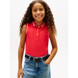 Tommy Hilfiger M&auml;dchen Poloshirt &raquo;CLASSIC POLO SLEEVELESS&laquo; Kinder bis 16 Jahre, &auml;rmellos, regular fit rot 4 (104)