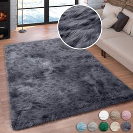 OTTO home Hochflor-Teppich &raquo;Valeria, Fellteppich, kuschelig, flauschig&laquo; rechteckig 60 mm H&ouml;he Kunstfell, weiche Teppiche, Wohnzimmer, Schlafzimmer, 