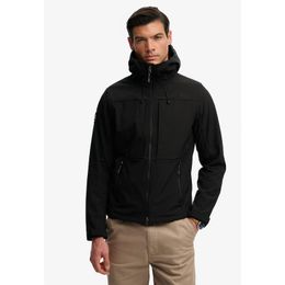 Superdry Herren Outdoorjacke &raquo;HOODED SOFTSHELL TREKKER JKT&laquo; mit Kapuze mit Materialmix aus Polyester und Elasthan, Relaxed Fit 3XL