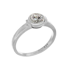Firetti Damen Fingerring &raquo;Schmuck Geschenk Silber 925 Silberring Basic Bezzel&laquo; mit Zirkonia (synth.) silber 56, Silber 925 (Sterlingsilber), 2,4mm