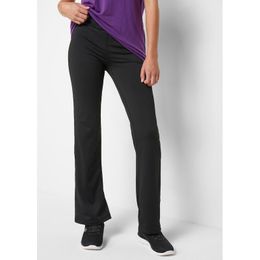 bonprix Damen bonprix Thermoleggings weich aufgeraute Innenseite, Skinny Fit, Bootcut-Design schwarz 36/38 (S), N-Gr