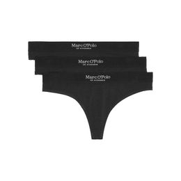 Marc O'Polo Marc O'polo Damen Marc O'Polo String &raquo;Essentials Woven&laquo; mit Logobund schwarz M