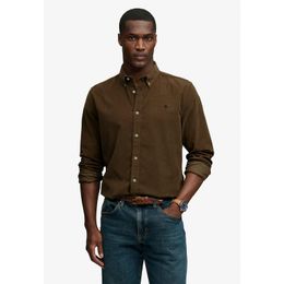 Superdry Herren Langarmhemd &raquo;CLASSIC NEEDLE CORD SHIRT&laquo; Baumwolle, regular fit braun XL, N-Gr