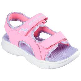 Skechers M&auml;dchen Sandale &raquo;FLEX SPLASH&laquo; , Klettschuh mit Herz-Applikation, Gr&ouml;&szlig;enschablone zum Download bunt 29