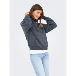 Only Damen Only Kapuzensweatshirt &raquo;ONLBEST L/S HOOD SWT NOOS&laquo;, Materialmix, regular fit blau S