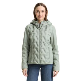 Tom Tailor Damen Tom Tailor Steppjacke mit Kapuze mit Kapuze gr&uuml;n XXL