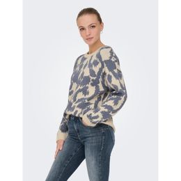 Only Damen Only Strickpullover &raquo;ONLGIGI LS GLITTER O-NECK KNT&laquo; beige XS