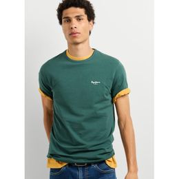 Pepe Jeans Herren T-Shirt &raquo;ORIGINAL BASIC 3N&laquo; Rundhals mit kleinem Logodruck XXL