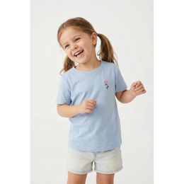 Kids Only M&auml;dchen KIDS Only T-Shirt &raquo;KMGVEGA LIFE SS REG EMB TEE BOX JRS NOOS&laquo; blau 116