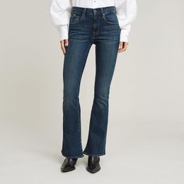 G-Star Raw G-Star Damen G-STAR Bootcut-Jeans &raquo;3301 Flare Wmn&laquo; aus Stretch-Denim blau 32, L&auml;nge 30