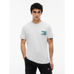 Tommy Jeans Herren T-Shirt &raquo;TJM REGULAR SIGNATURE FLAG&laquo; wei&szlig; L