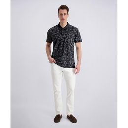 Pierre Cardin Herren Poloshirt &raquo;Polo piqu&eacute; alloverprint&laquo; h&uuml;ftbedeckende Passform, mit Knopfleiste M