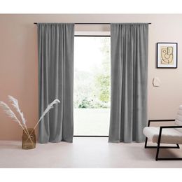 LeGer Home by Lena Gercke Gardine &raquo;LADINA&laquo; Stangendurchzug 1 Stk. tlg. blickdicht, gewebt, verschiedene Gr&ouml;&szlig;en, 1 St&uuml;ck, Bestseller grau Polyester, 