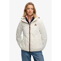 Superdry Damen Outdoorjacke &raquo;ESSENTIAL TRI WINDBREAKER JKT&laquo; mit Kapuze Loose Fit, mit hochschlie&szlig;endem Kragen, aus Polyester wei&szlig; L