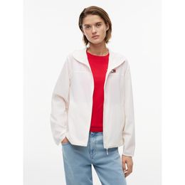 Tommy Jeans Damen Blouson &raquo;TJW OUTDOOR SHELL JACKET&laquo; mit Kapuze Kunstfaser wei&szlig; L (42/44)