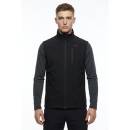 CMP Herren CMP Softshellweste &raquo;MAN VEST&laquo; mit Brusttasche, atmungsaktiv, w&auml;rmeisolierend, winddicht, wasserdicht schwarz 52