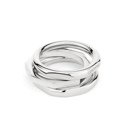 Liebeskind Berlin Ring-Set &raquo;Schmuck Geschenk Edelstahl Ring Urban Chic&laquo; silber 56, Edelstahl, 3mm