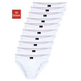 Le Jogger Herren Le Jogger Slip &raquo;Herren Unterhose&laquo; Packung, 10 Stk. nur einfarbig oder in bunter Mixpackung wei&szlig; 4 (S), 10 Stk.