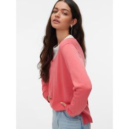 V&eacute;ro Moda Vero Moda Damen Strickpullover &raquo;VMSILJE LS V-NECK PULLOVER GA NOOS&laquo; XS
