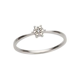 Firetti Damen Diamantring &raquo;Schmuck Geschenk Gold 333 Damenring Goldring Diamant Blume&laquo; mit Brillant wei&szlig; 17, 0,01 P2 = erkennbare Einschl&uuml;sse, 