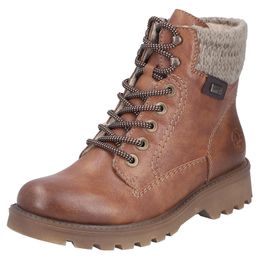 Rieker Damen Winterstiefelette Winterboots, Profilsohle, mit wasserabweisender RiekerTEX-Membran braun 42