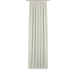 WIRTH Vorhang &raquo;Berwick&laquo; Kr&auml;uselband 1 Stk. tlg. grau Jacquard, Baumwolle, Polyester 145cm, Kr&auml;uselband, 132cm