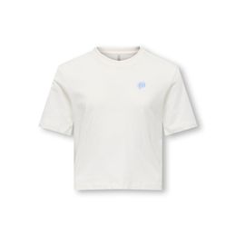 Kids Only M&auml;dchen KIDS Only T-Shirt &raquo;KOGREX S/S PRINTED TOP JRS&laquo; mit s&uuml;&szlig;em Brustmotiv wei&szlig; 146/152