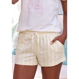 Vivance Dreams By Lascana Damen Vivance Dreams by Lascana Pyjamashorts mit zartem Streifenmuster wei&szlig; 32/34, N-Gr