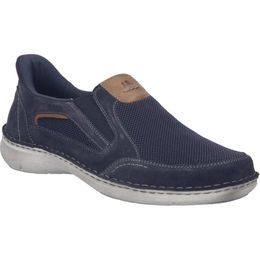 Josef Seibel Herren Slipper &raquo;New Anvers 25&laquo; , Schlupfschuh, Halbschuh, Komfortschuh in Schuhweite K (=extraweit) blau 41