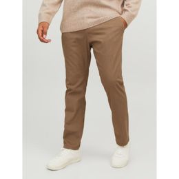 Jack & Jones PlusSize Jack & Jones Plussize Herren Jack & Jones PlusSize Chinohose &raquo;JPSTMARCO JJDAVE LC NOOS PLS&laquo; Baumwollmischung, slim fit braun 44 (5XL), L&auml;nge 34