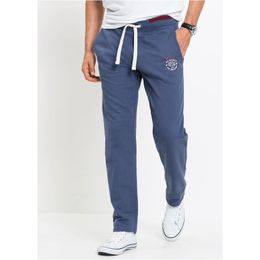 bonprix Herren bonprix Jogginghose mit elastischem Bund, mit Kordelzug, regular fit, mit Ges&auml;&szlig;tasche blau 48/50, N-Gr