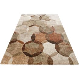 Esprit Teppich &raquo;Modernina ESP-3378&laquo; rechteckig 13 mm H&ouml;he weicher Kurzflor in modernem Design, Wohnzimmer, Schlafzimmer, bunt braun Kunstfaser B : 80cm 1 Stk