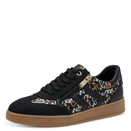 Marco Tozzi Damen Marco Tozzi Plateausneaker , Halbschuh, Schn&uuml;rschuh, Freizeitschuh mit Feel-Me-Ausstattung schwarz 37