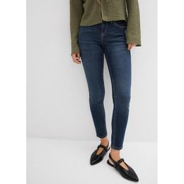 bonprix Damen bonprix Skinny-fit-Jeans 1 tlg. mit Stretch-Anteil, bequemer Sitz, hoher Baumwollanteil blau 42, N-Gr