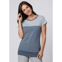 alife and kickin Alife & Kickin Damen Rundhalsshirt &raquo;CosmaAK B&laquo; vielseitiges Basic-Shirt mit Streifen und breitem Saum M