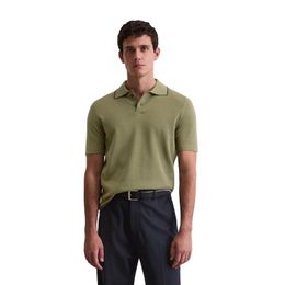 Marc O'Polo Marc O'polo Herren Marc O'Polo Poloshirt &raquo;DFB Travel Collection&laquo; aus Strick, aus reiner Bio-Baumwolle, regular fit gr&uuml;n L