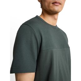 Tom Tailor Herren Tom Tailor Kurzarmshirt Sommershirt mit Struktur-Details gr&uuml;n L