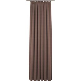 WIRTH Vorhang &raquo;Torbole&laquo; Kr&auml;uselband 1 Stk. tlg. orange Jacquard, Baumwolle, Polyester 175cm, Kr&auml;uselband, 132cm