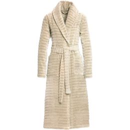 Vossen Bademantel &raquo;Coco, ideal f&uuml;r Sauna & Spa, Hotelbademantel, Morgenmantel&laquo; 1 Stk. softes Wellendesign braun Baumwolle S L: 115cm